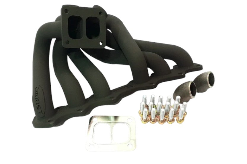 6Boost Turbo Exhaust Manifold / 2JZGTE / T4 Twin Scroll Single Turbo C