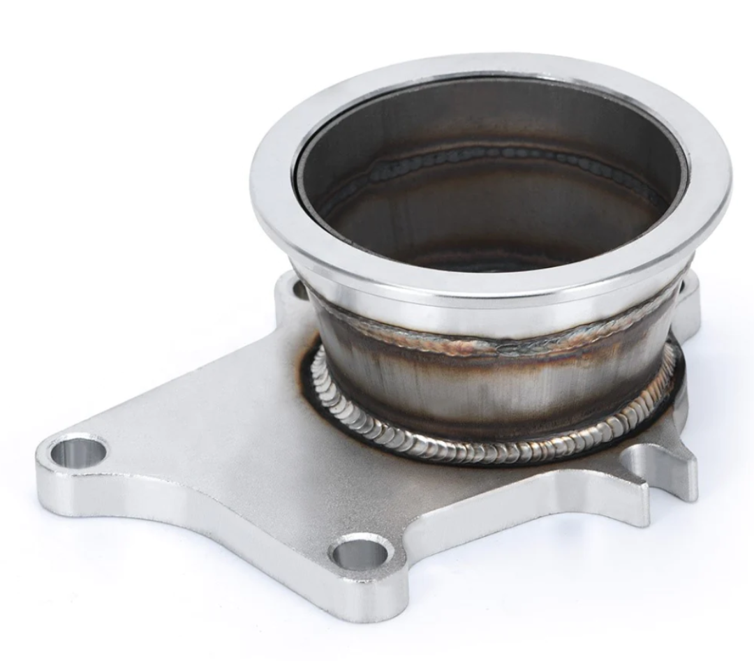 Stainless Steel Adapter for T3/T4 Turbo 5 Bolt to 3" V-Band Flange Tur ...